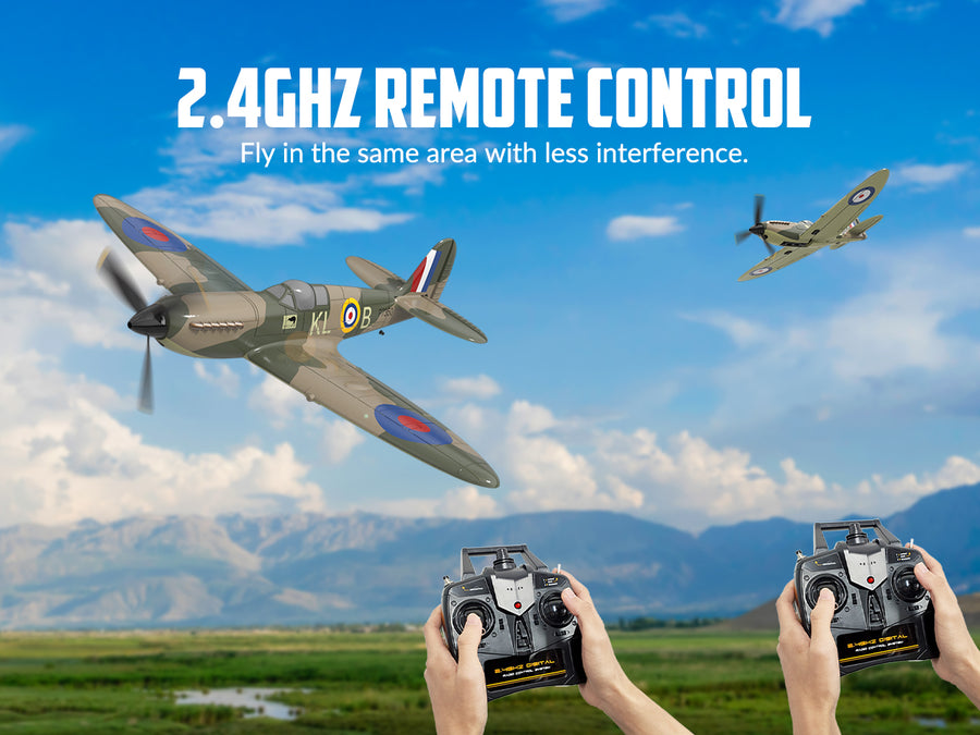Spitfire Warbird RC Airplane with Gyro VOLANTEXRC Official - EXHOBBY