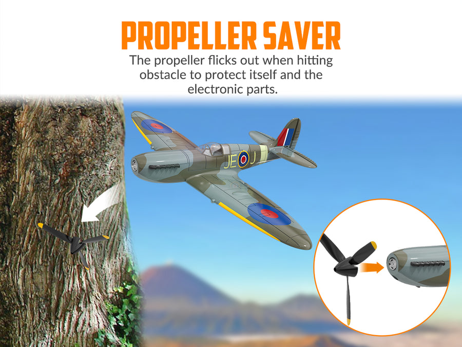 VolantexRC Airplane For Sale Spitfire with Xpilot Stabilizer - EXHOBBY