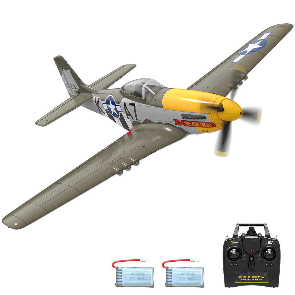 Brushless Mustang P51 RC Warbird Airplane RTF 500mm - EXHOBBY