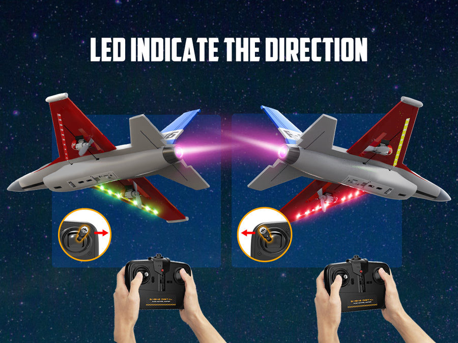 VOLANTEXRC RC Fighter Jet F16 Falcon with Cool Lights - EXHOBBY