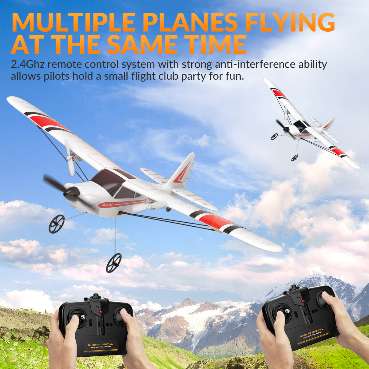 VOLANTEXRC 2CH Sport Cub RC Plane for Beginners