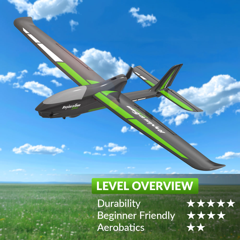 VOLANTEXRC Ranger 600S 4CH Remote Control RC Glider - EXHOBBY