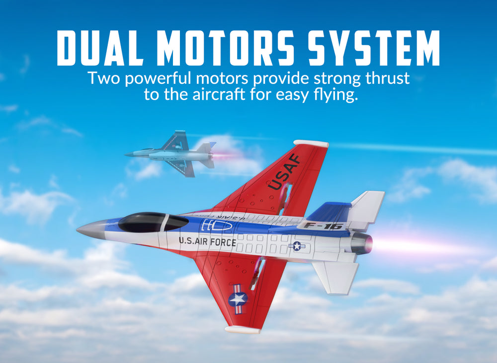 VOLANTEXRC RC Fighter Jet F16 Falcon with Cool Lights