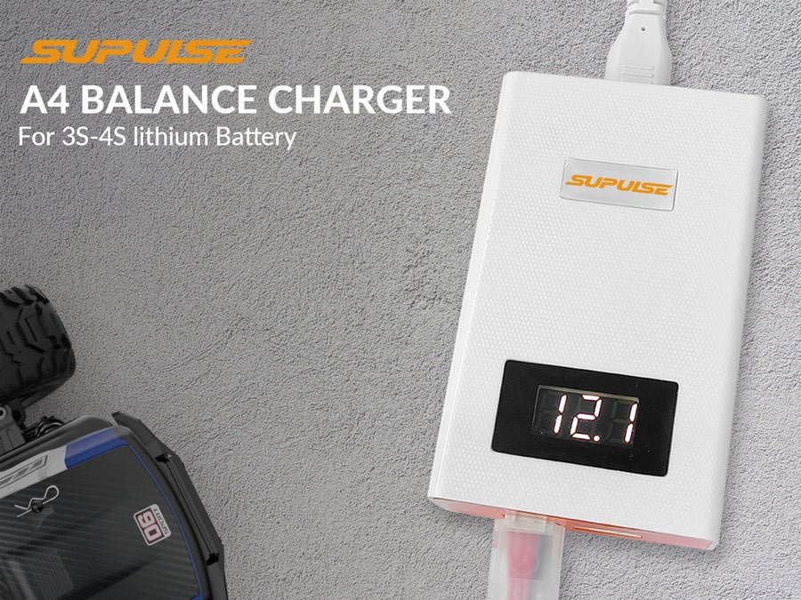 SUPULSE A4 Lipo Charger-Quick Charge 3S-4S AC110-240V